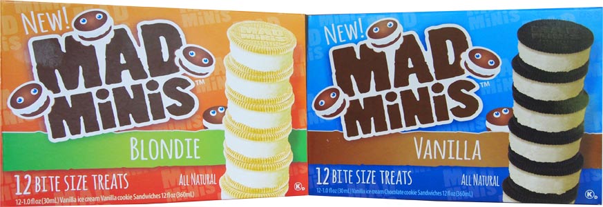 On Second Scoop: Ice Cream Reviews: Mad Minis Ice Cream Cookie Sandwiches