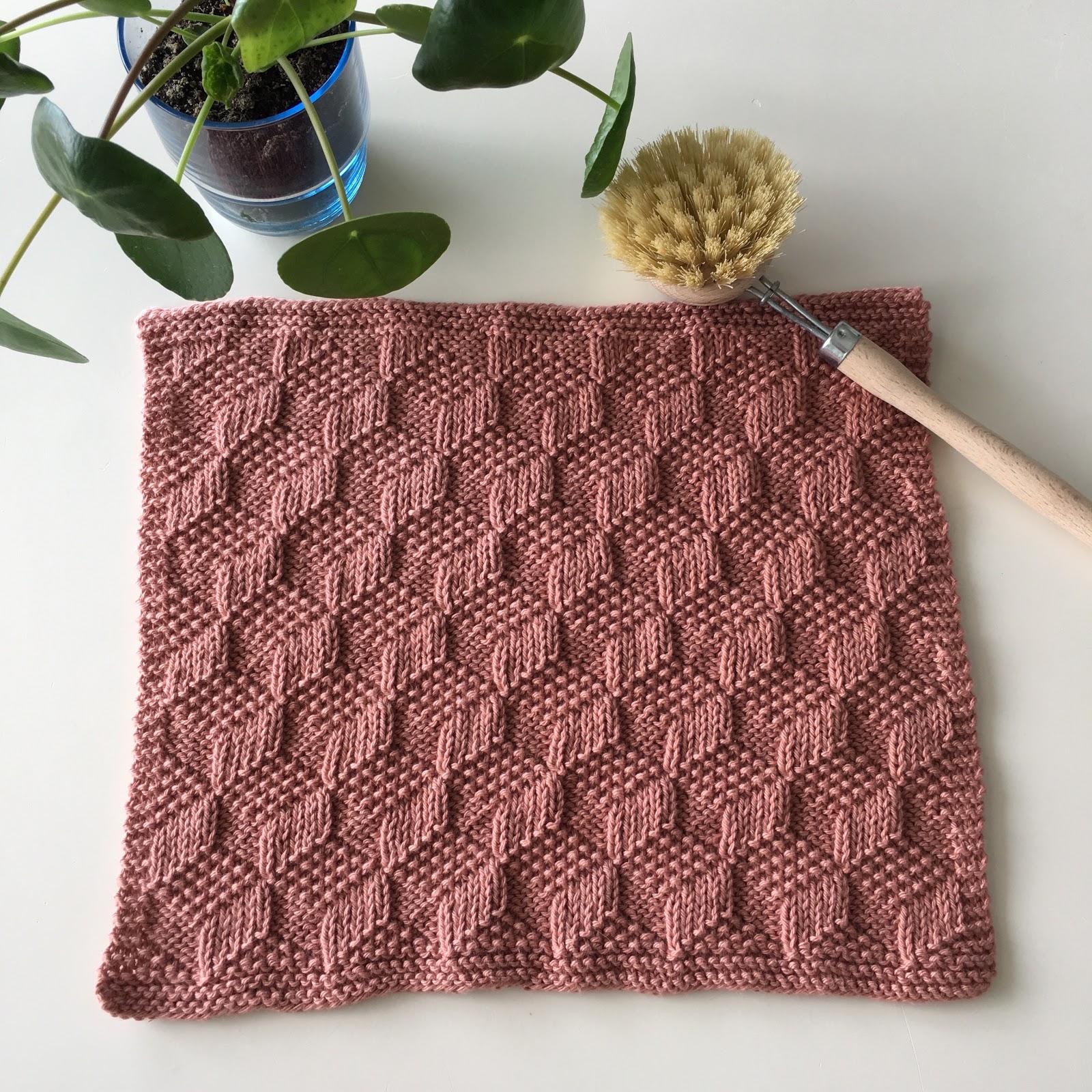 Sommerfuglen: Opskrift på karklud med 3D mønster | Baby knitting ...