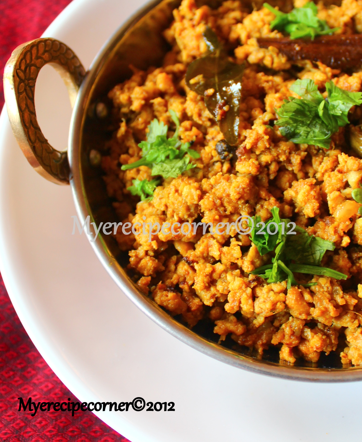 Mye's Kitchen: Keema Fry Recipe/ Chettinad Kaima Varuval