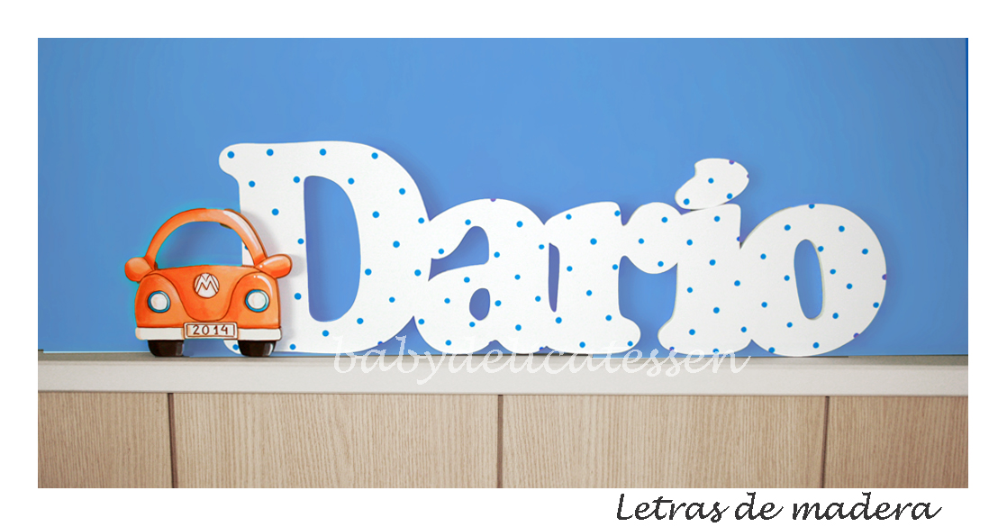 BABY DELICATESSEN LETRAS DE MADERA: DARÍO