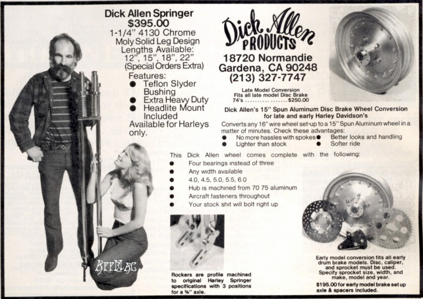 Just A Car Guy: Dick Allen invented a lot for choppers, but most people ...