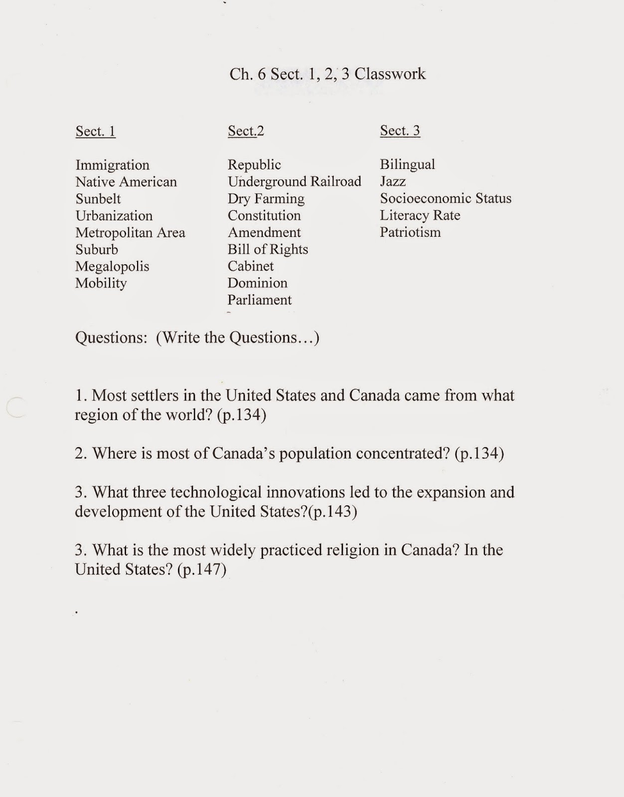 Mr. E's World Geography Page: Chapter 6 - The Cultural Geography of the ...