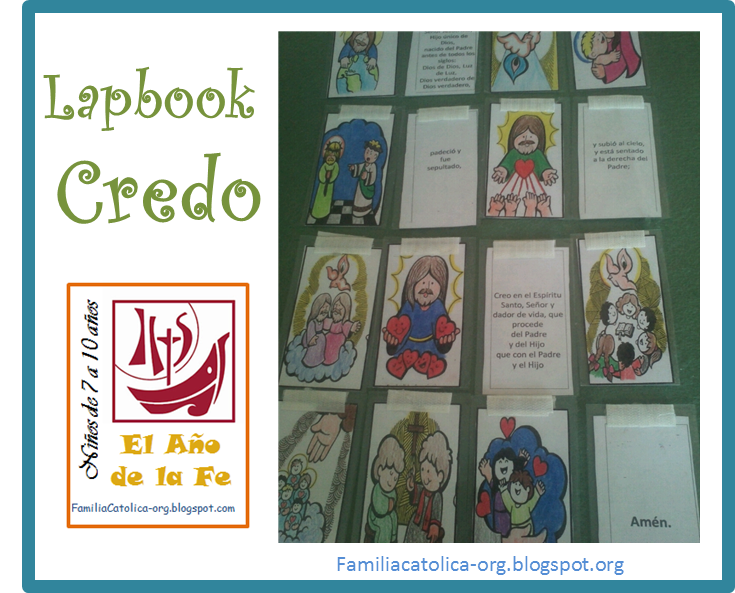 Familia Católica: Lapbook del Credo para el Año de la Fe: Actividad ...