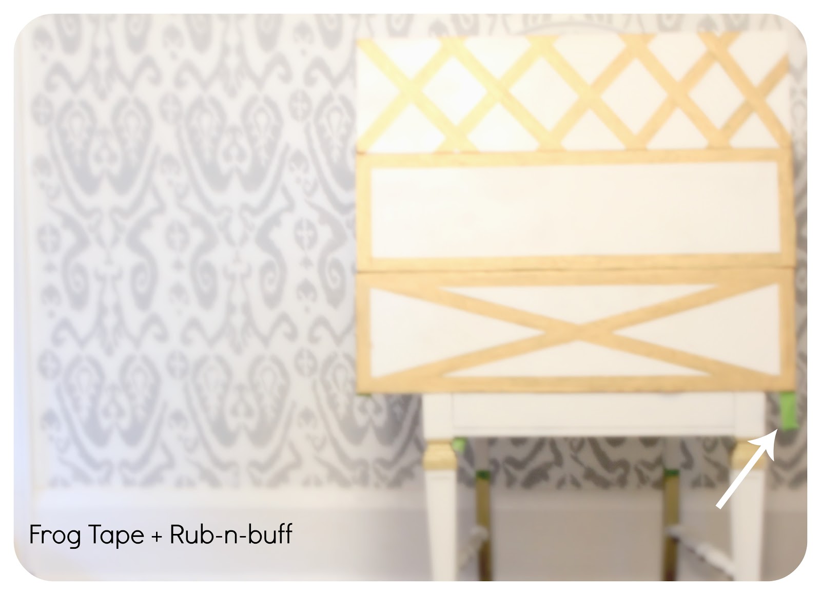 Drawer Fronts: Decorating With Tape