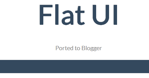 New Blogger Template : FlatUI | Stylify Your Blog