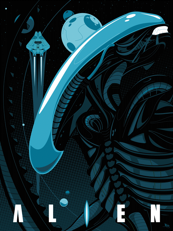 INSIDE THE ROCK POSTER FRAME BLOG: Dan Mumford and Mike Mahle Alien Day ...