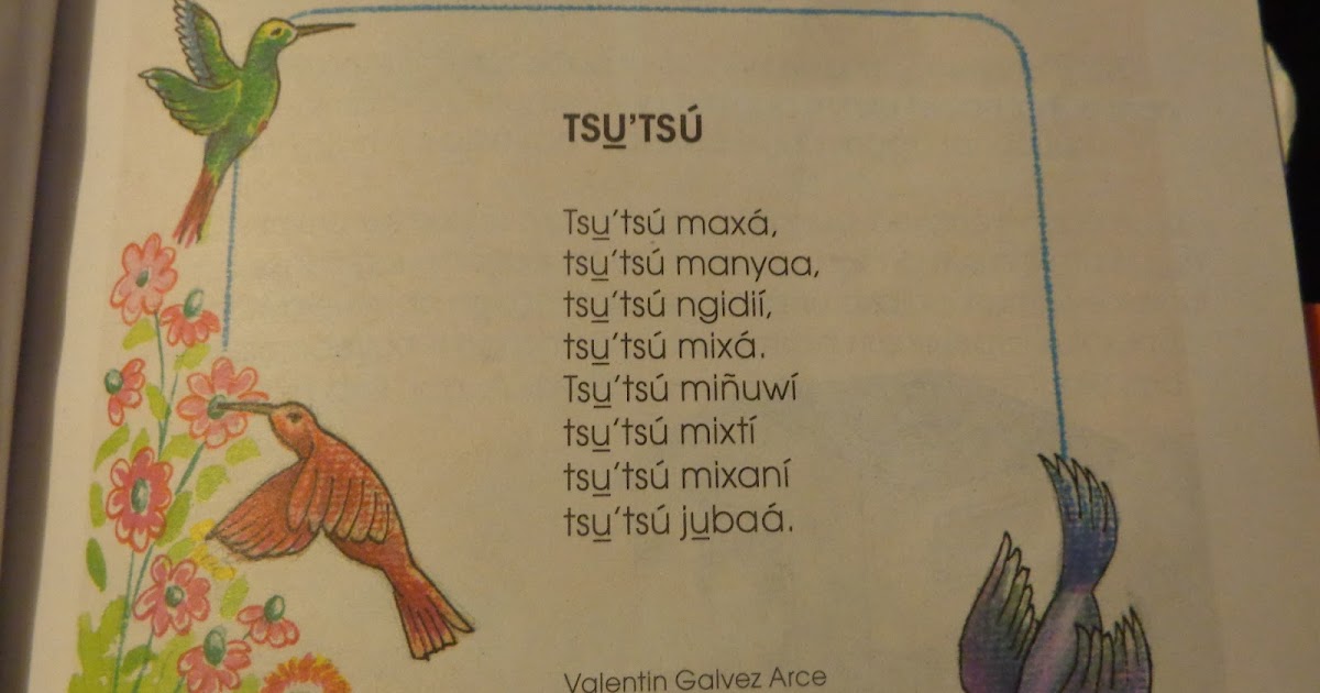 APRENDE ME´PHAA: Poema al Colibrí, en Mephaa.