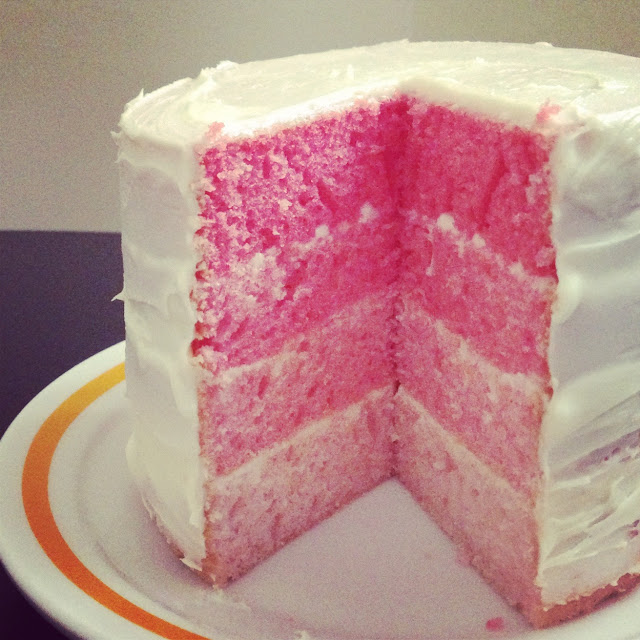 Crystal Noir: Pink Gradient Cake