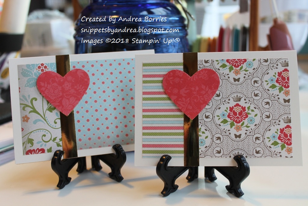 Snippets: Valentines: DSP hearts, flower medallions