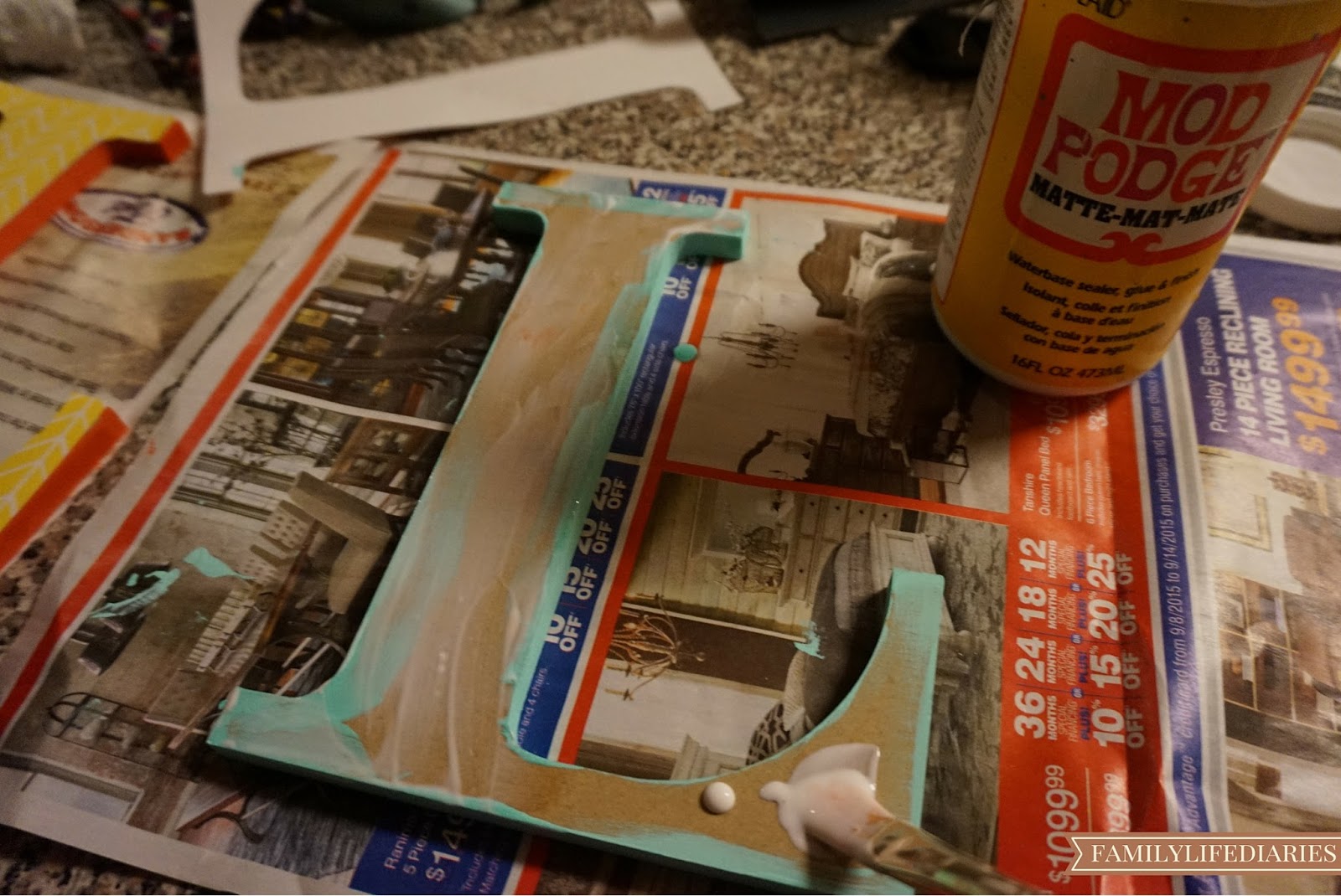 Family Life Diaries: Baby Name Sign DIY Tutorial