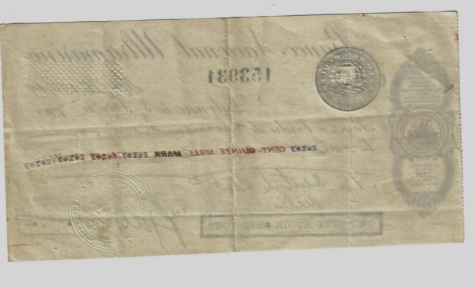 Velharias, Antiguidades e Coleccionáveis: Cheque Antigo do Banco ...