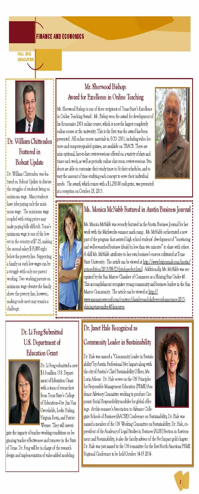 McCoy College Academic Advising Blog: Fall 2013 Finance & Economics ...