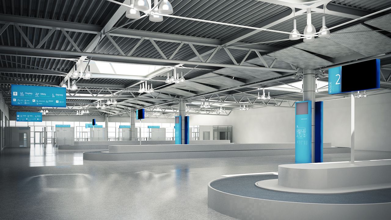 FreeDeeLab / TrzyDeLab: Commercial - Air Port Lawica in Poznan