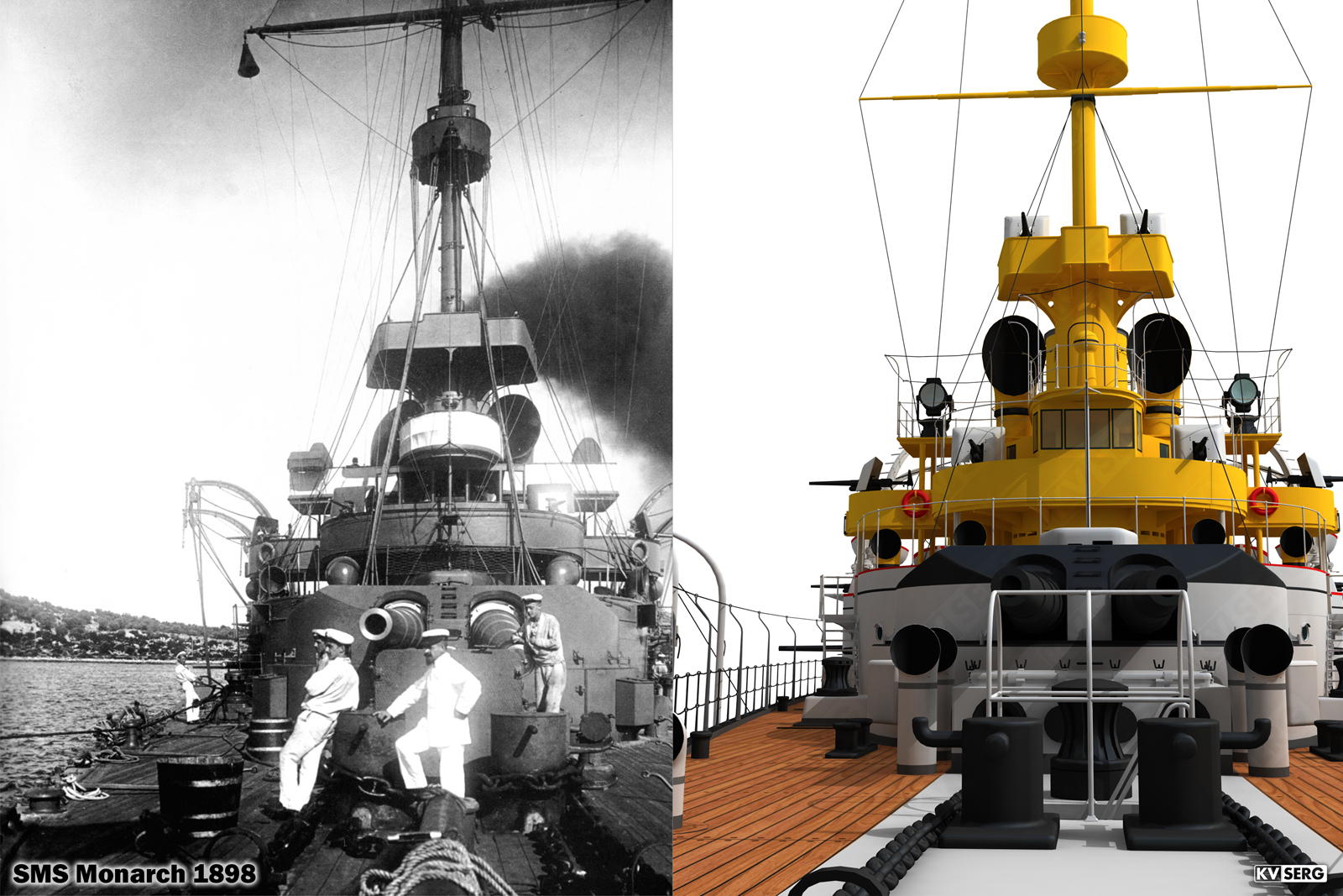 KVSERG ART: Additional images of the model SMS Monarch 1898