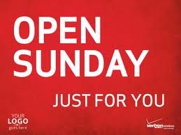 Yes, We are Open on Sunday