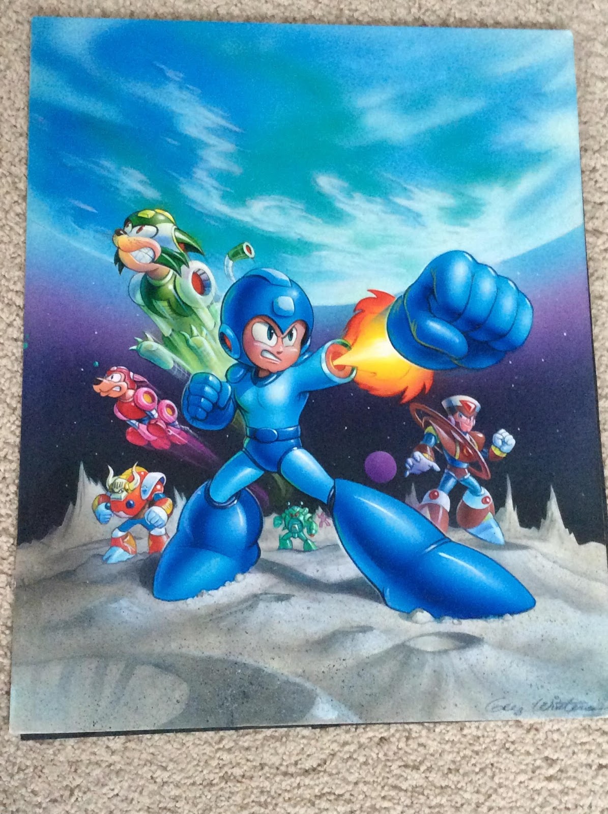 Rockman Corner: Collectors Show Off Original Mega Man Cover Paintings