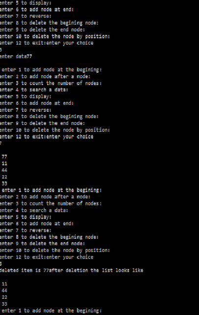 CODING BCA.: BASIC FUNCTIONS OF SINGLY LINK LIST.