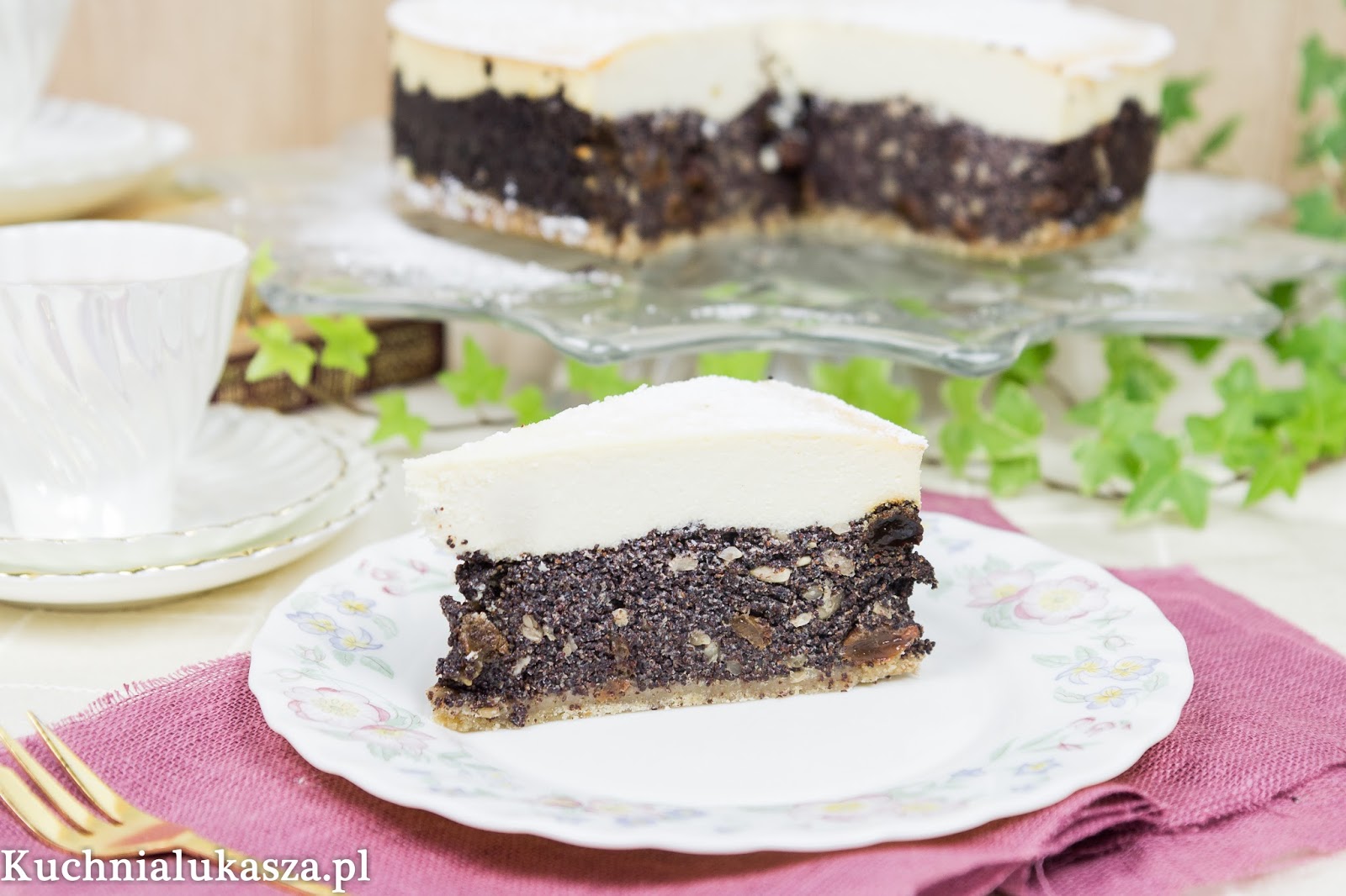 Seromak - sernik z makiem - Kuchnia Łukasza