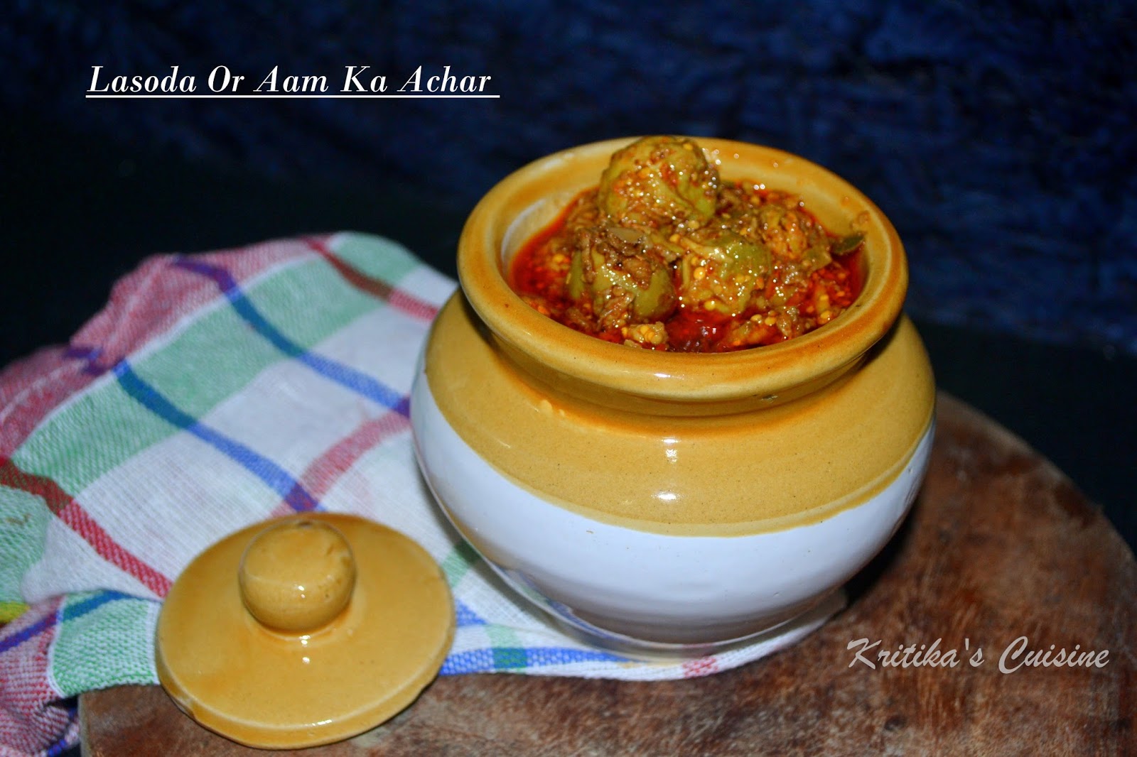Kritika's Cuisine: Lasode Or Aam ka Achar