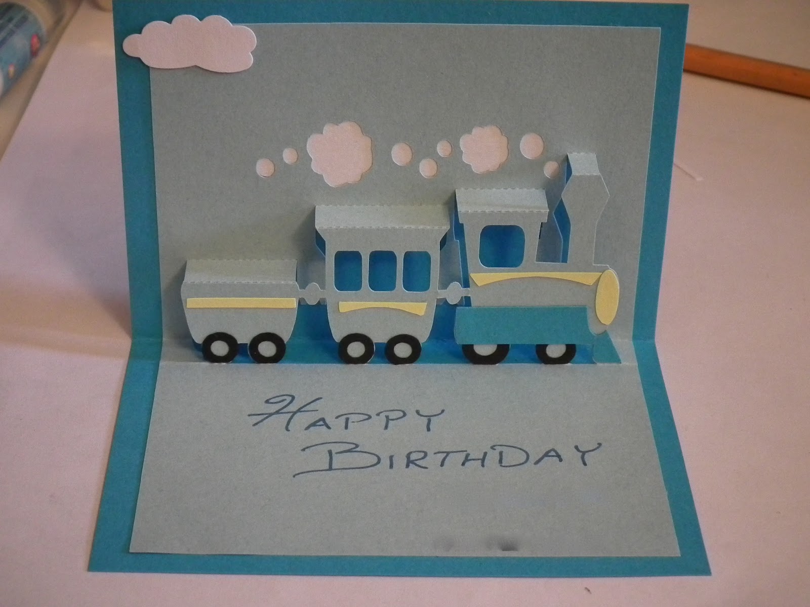 Train Printable Birthday Card