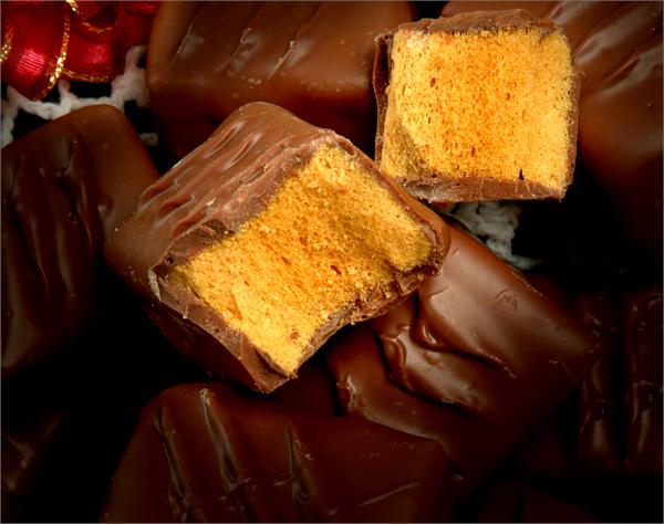 apres eat: chocolate covered honeycomb