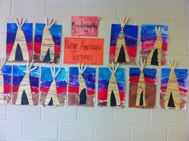 Happily Ever After...An Art Teacher's Fairy Teal: Native American Teepees