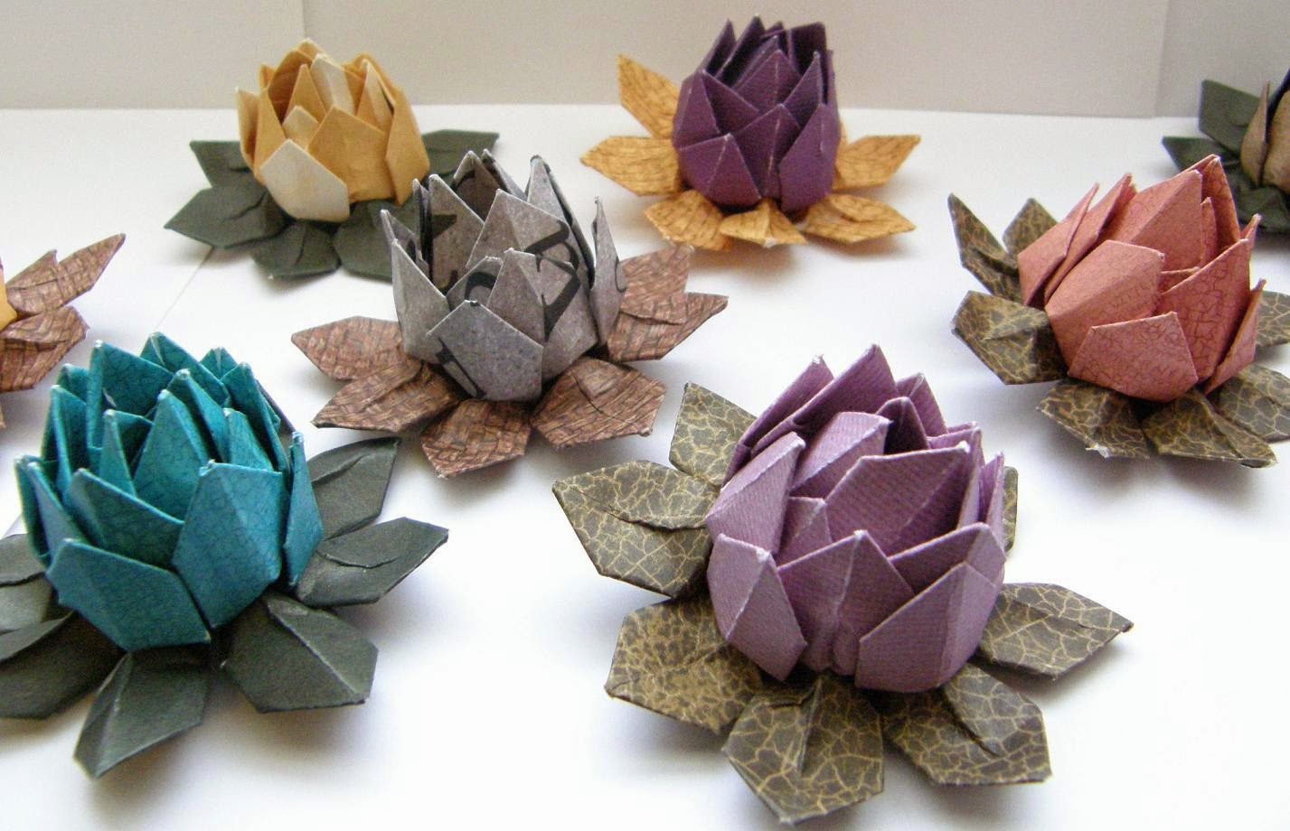 origami water lily ~ art classes kids