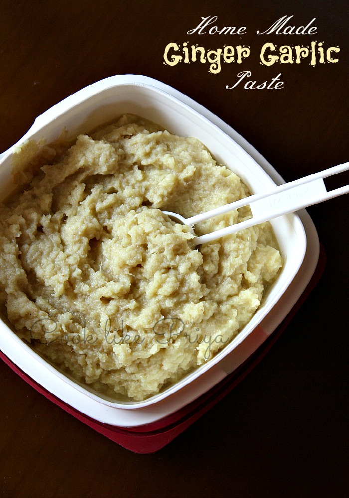Cook like Priya: Home made Ginger Garlic paste | How to do Ginger ...