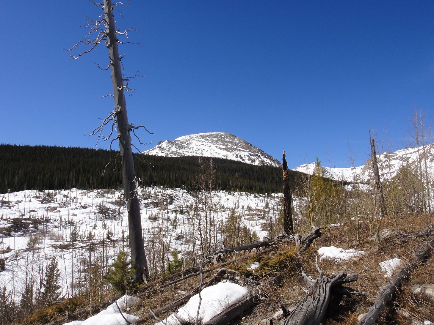 Hiking Rocky Mountain National Park: Bluebird Lake in the Winter.