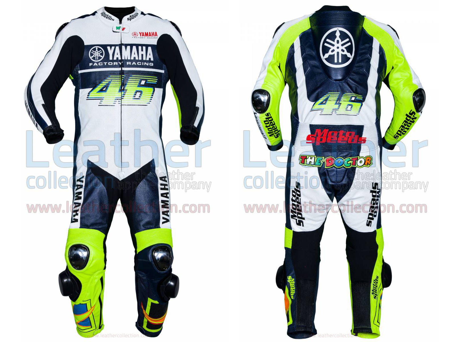Valentino Rossi VR46 Yamaha Leather Suit - Racing Duke