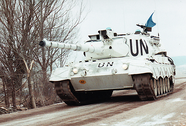 A Danish Leopard 1 A5 during operation Operation Bøllebank, or in ...