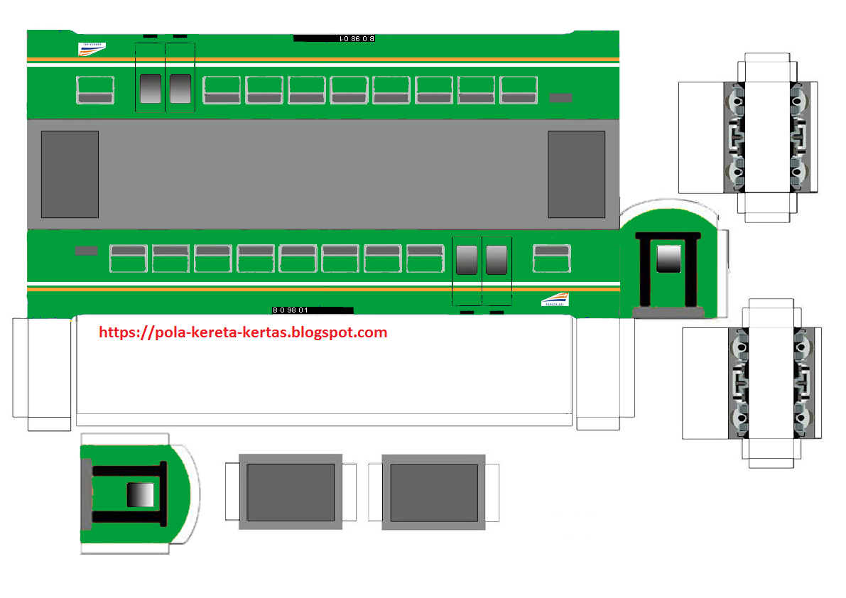 paper craft kereta api indonesia: Paper Craft kereta api indonesia