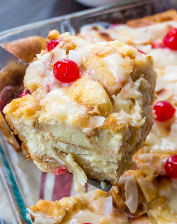 PINA COLADA BREAD PUDDING | Cake Cooking Recipes