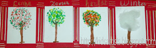 Kids Artists: Four season trees