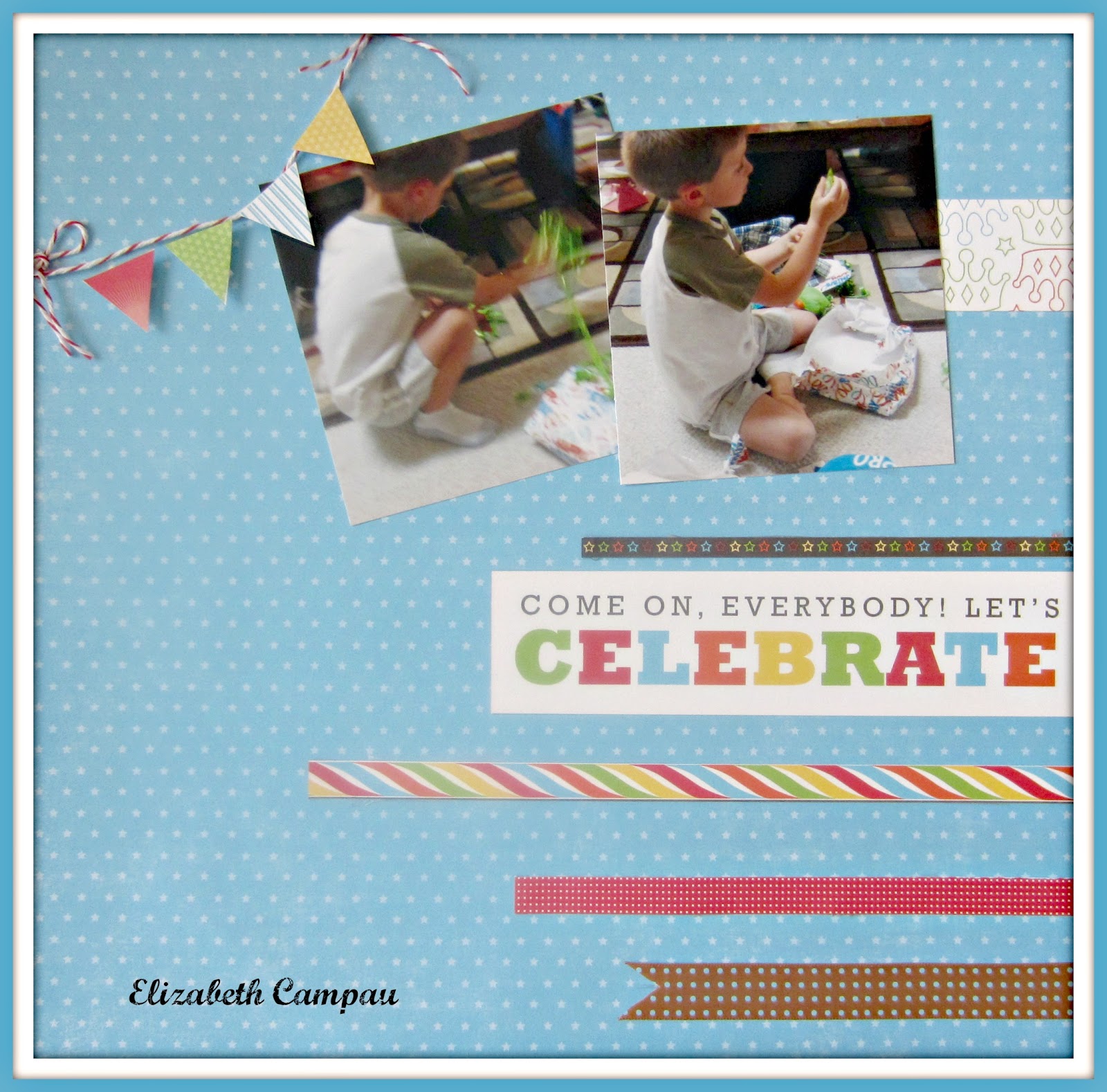 Visions of Paper: Let's Celebrate Birthday layout