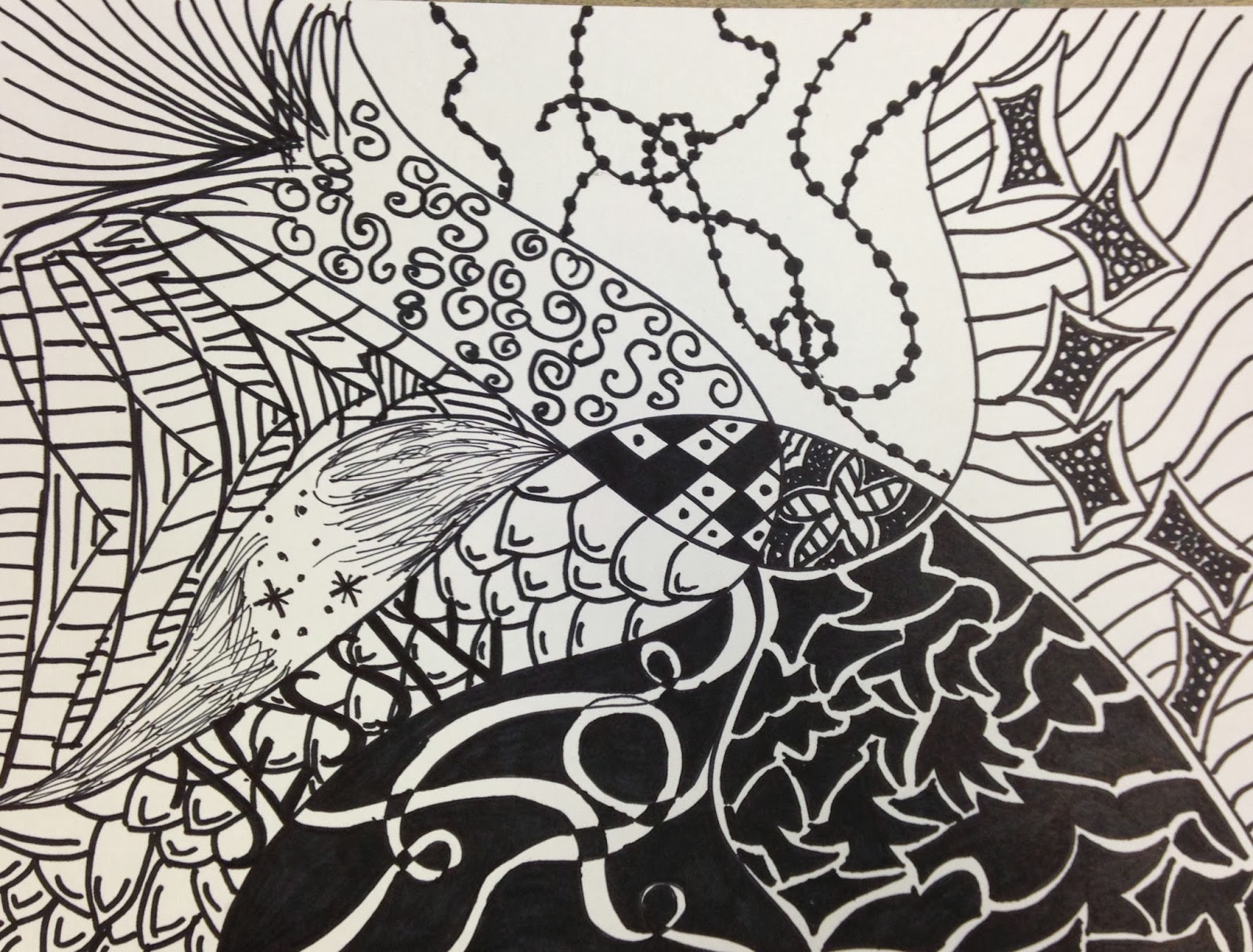 Art Room Blog: 5th grade Zentangle Explosion Box