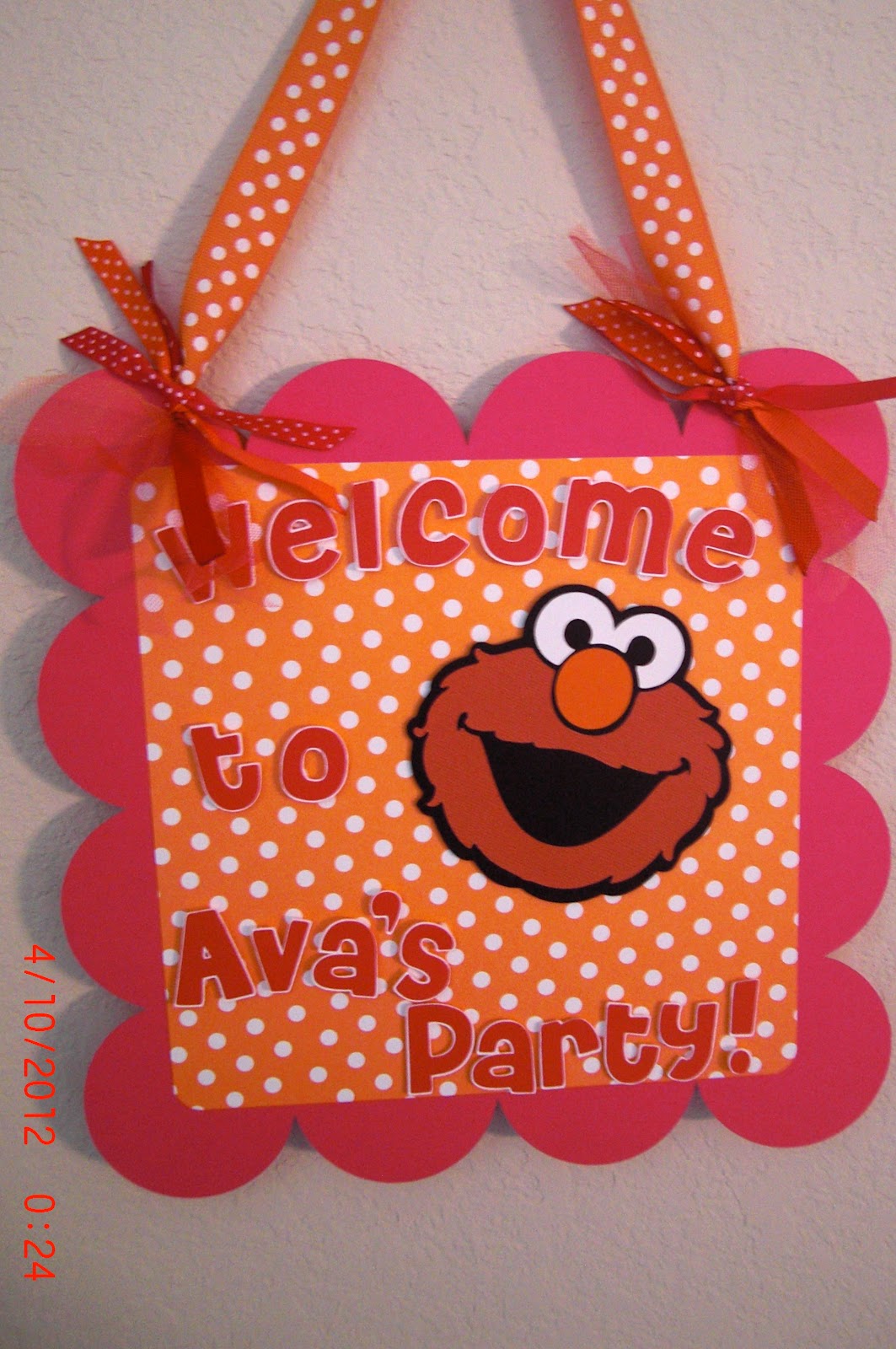 Mitzs Creations: New Elmo Party Items