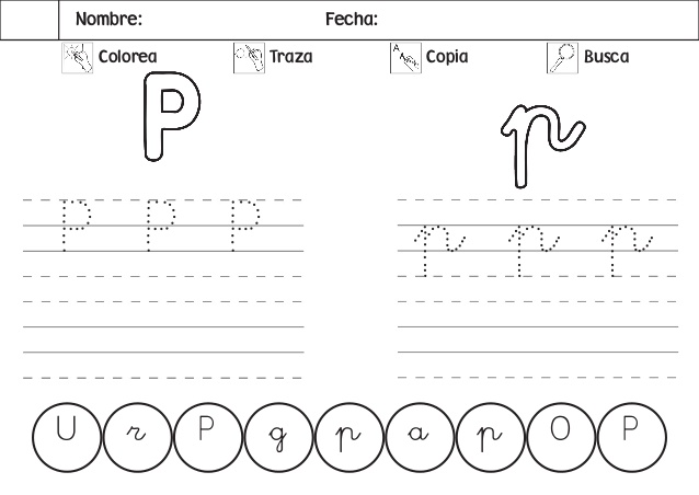 EDUTENIMIENTO : Trabajamos con la letra "p"