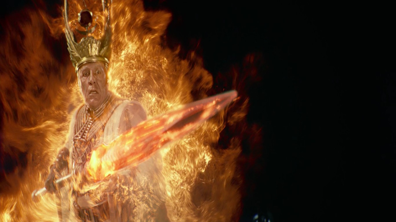 Cool movie screenshots: Geoffrey Rush as Ra in Gods of Egypt 2016