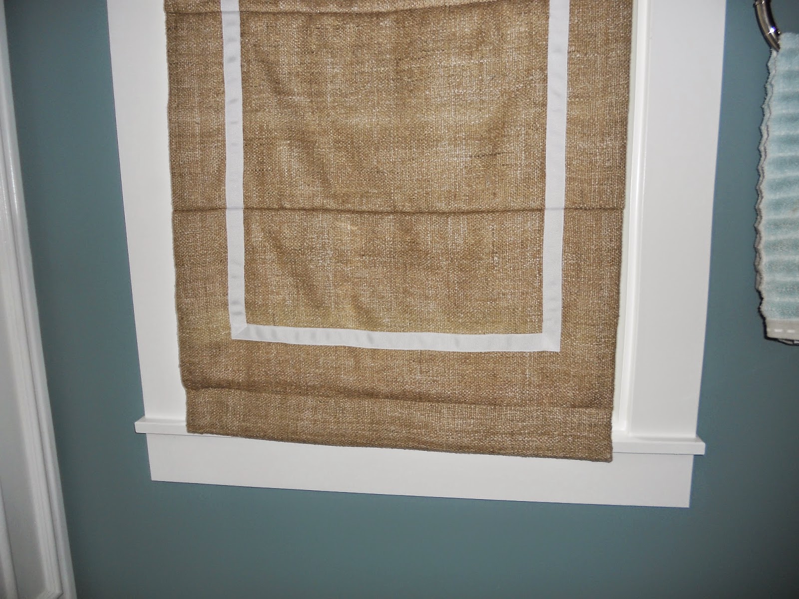 A Little of This That and the Other: SILK BURLAP ROMAN SHADE