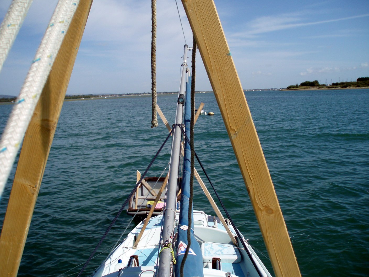 Mast raising experiments... ~ Ships Log - Yacht "Papillon"