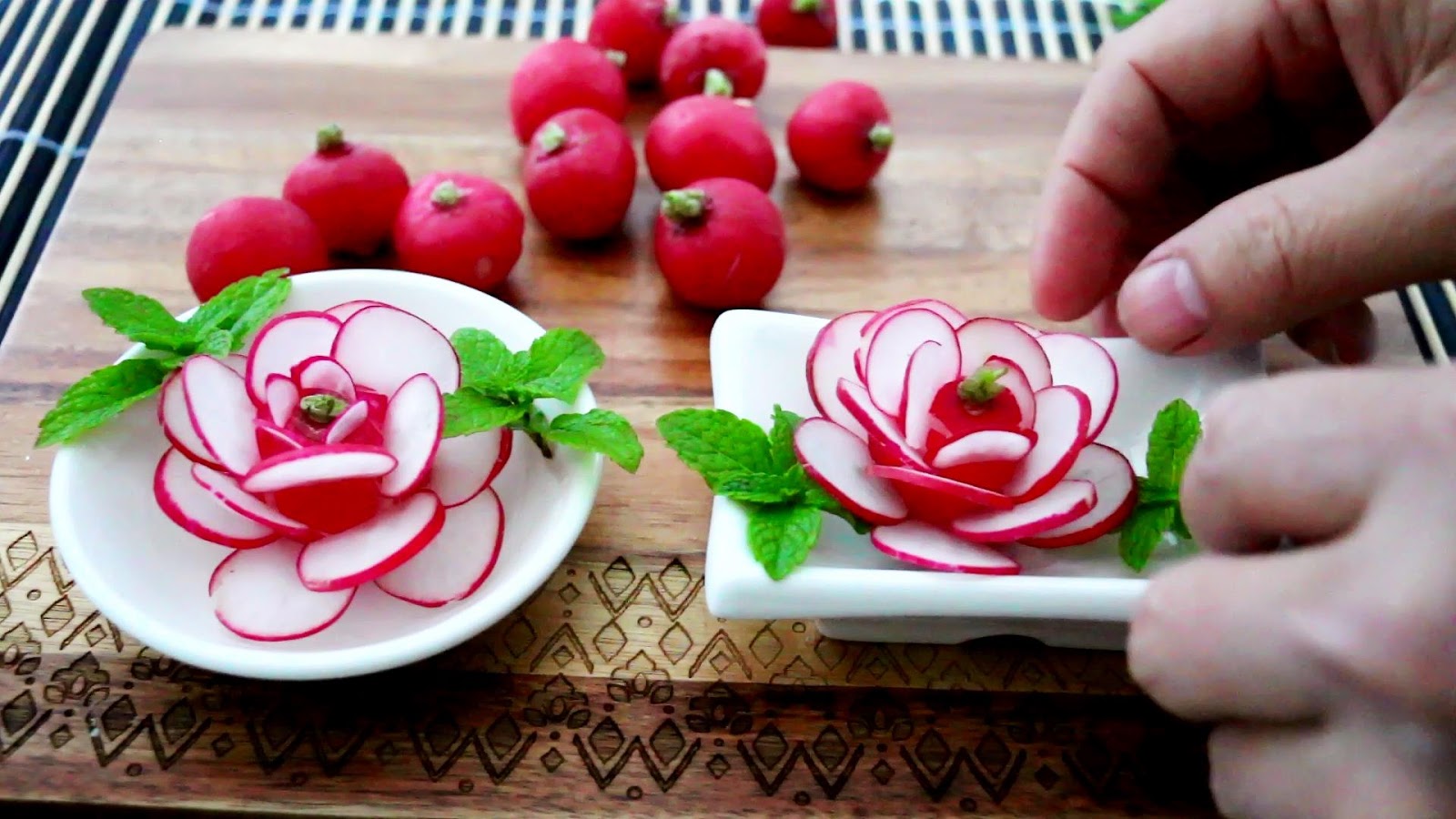 ItalyPaul - Art In Fruit & Vegetable Carving Lessons: Red Radish ...