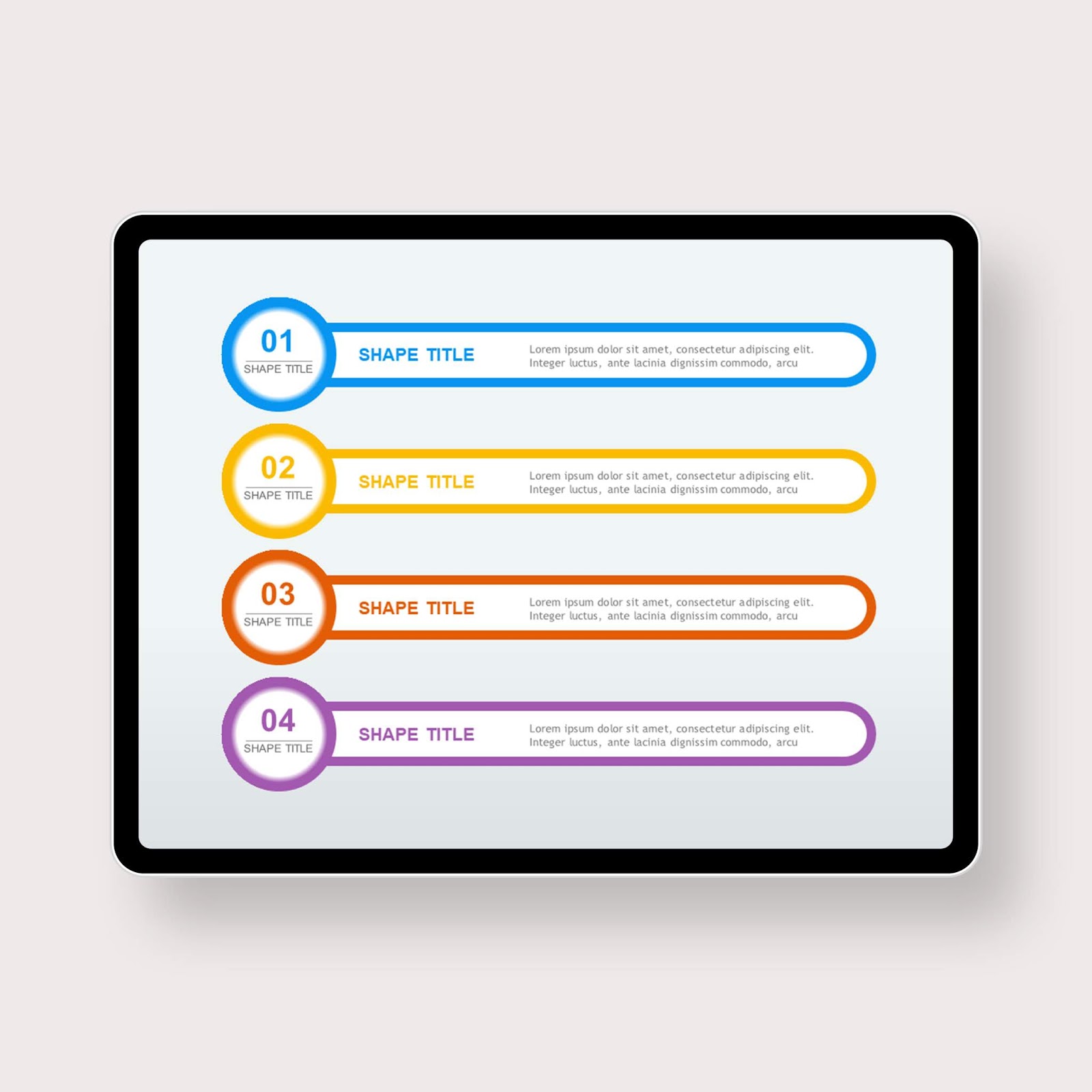 Big Circle Number PowerPoint Templates - PowerPoint Free