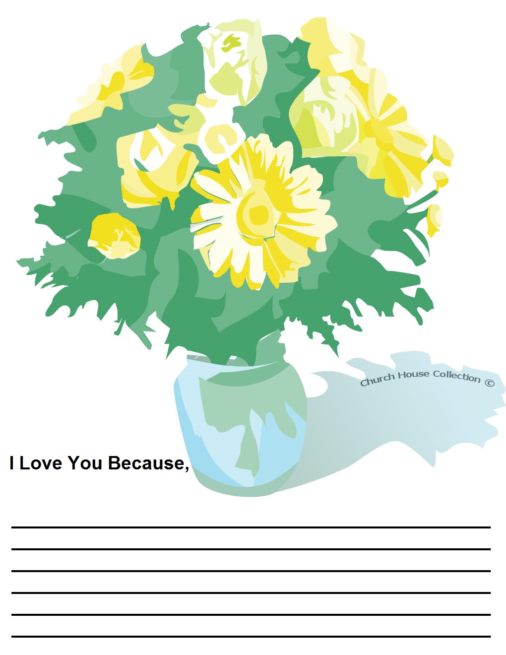 Church House Collection Blog: Mother's Day "I Love You Because" Craft ...