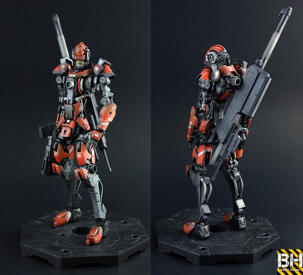 Custom Build: 1/100 Gundam Barbatos Advance Warfare Droid Soldier ...