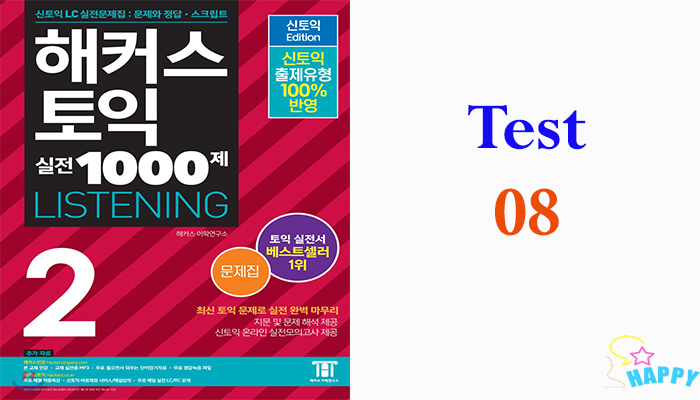 Listening Hackers New TOEIC 2 - Test 08 - Chia sẻ kiến thức TOEIC