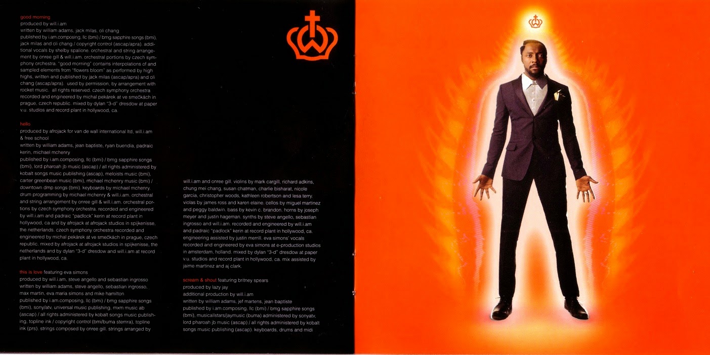 Encarte: Will.i.am - #willpower - Encartes Pop