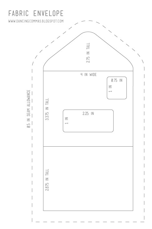 Dancing Commas: Fabric Valentine's Envelope...