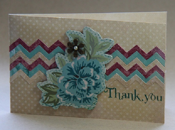 The BoBunny Blog: Card Challenge - Chevron pattern