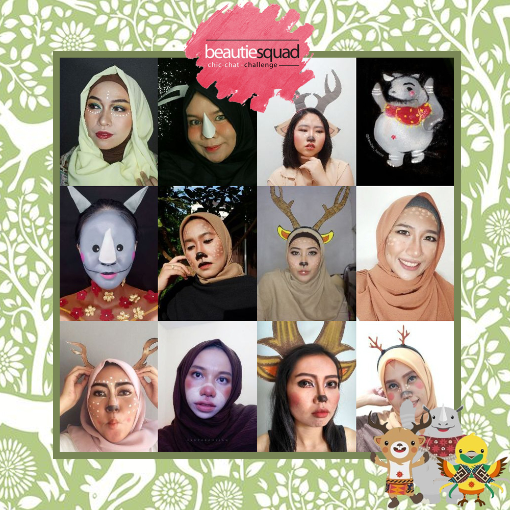 Beautiesquad Juli Collaboration: Asian Games 2018 Mascot Makeup Look ...
